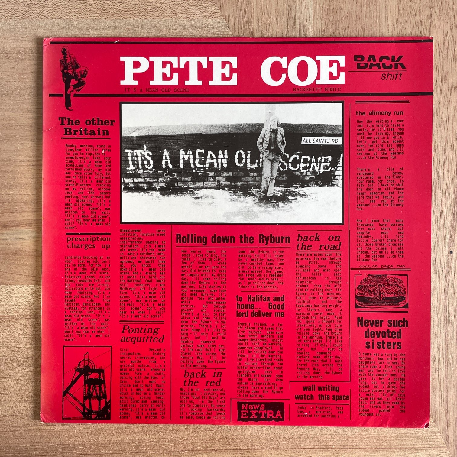PETE COE IT S A MEAN OLD SCENE RECORDSHOP GG
