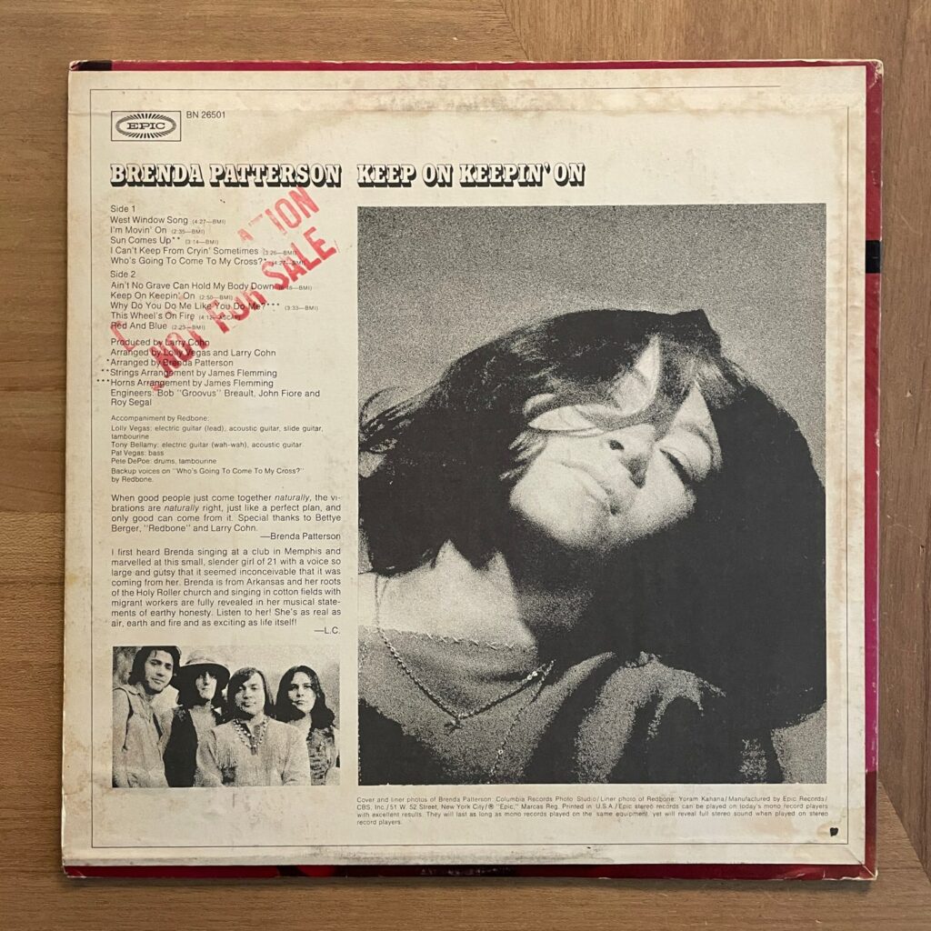 BRENDA PATTERSON / KEEP ON KEEPIN’ ON | RECORDSHOP GG